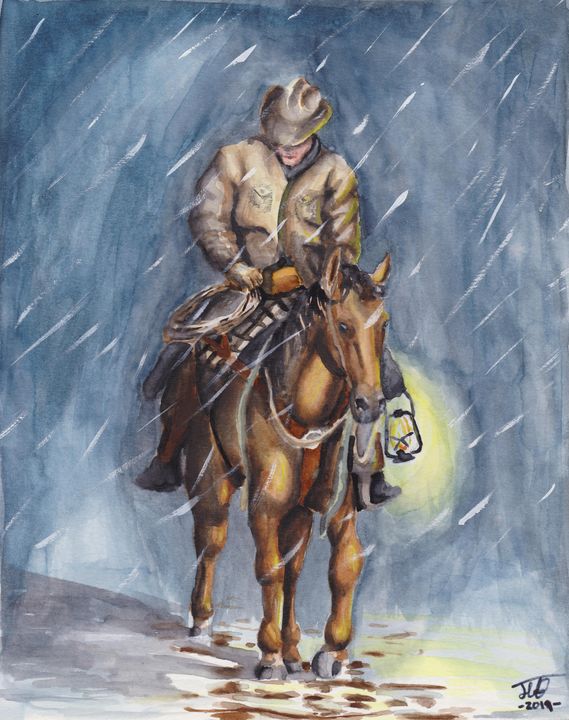 Into The Night - Jacob Bullock - Paintings & Prints, People & Figures ...