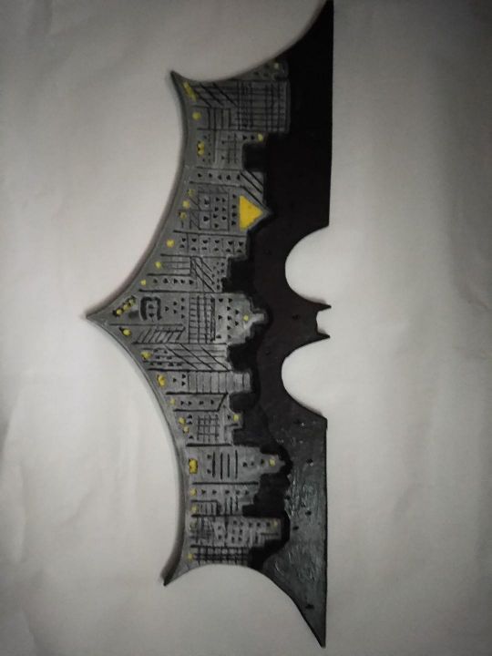 Wood Carved Batman Symbol - Heartwood Designs - Sculptures & Carvings ...