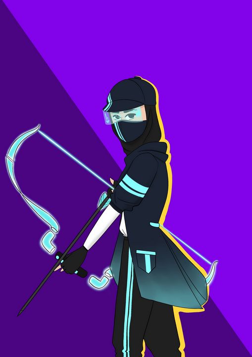 The girl with a bow - Inshi - Digital Art & AI, People & Figures ...