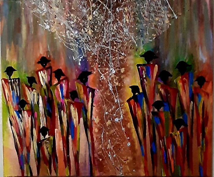 A world divided into two - Lika's Art - Paintings & Prints, Abstract ...