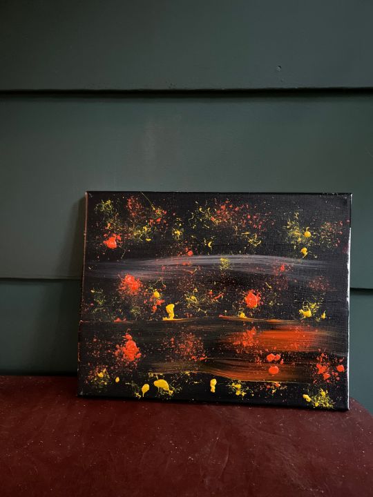 Fall Explosion - Bob Dunn - Paintings & Prints, Abstract, Irregular ...