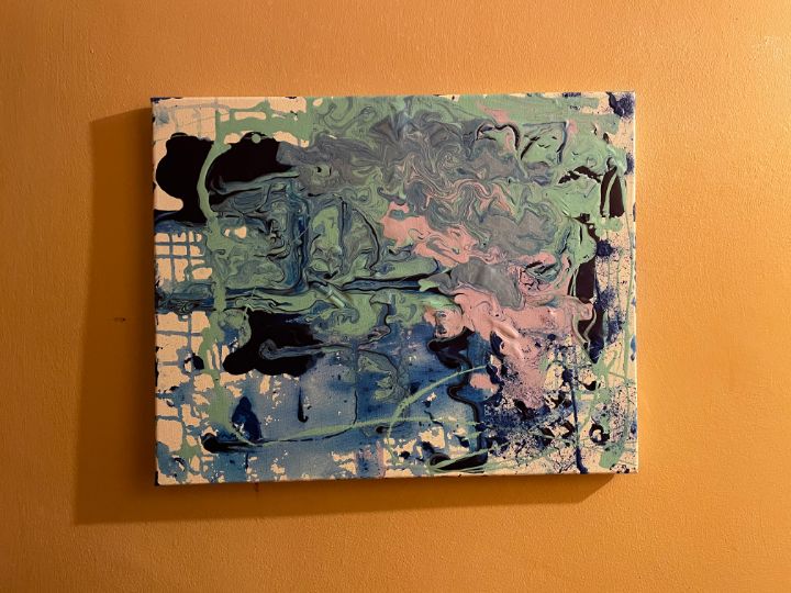 Blue Demons - Bob Dunn - Paintings & Prints, Abstract, Figurative - ArtPal