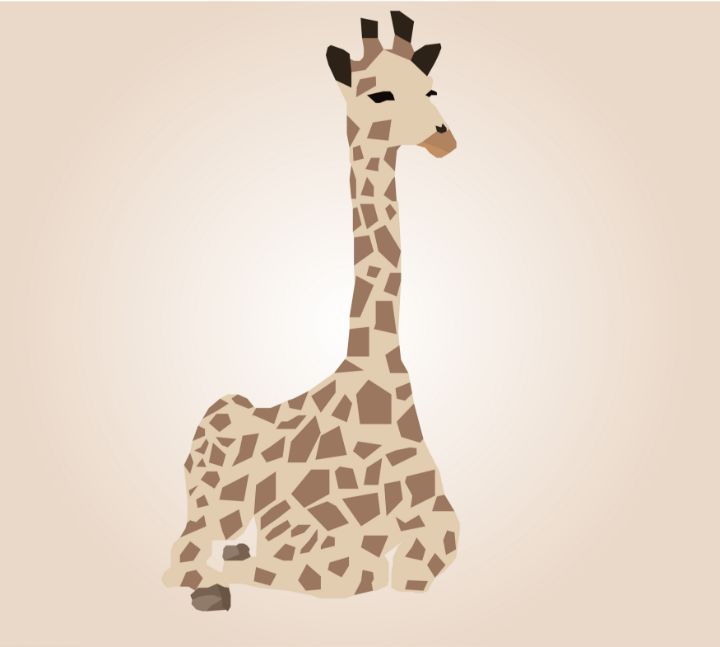 Giraffe Art - Rizu Designs - Digital Art & AI, Animals, Birds, & Fish ...