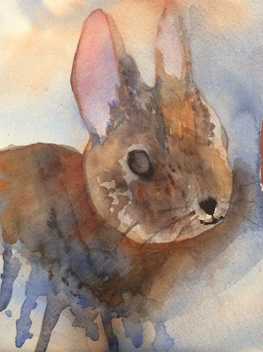 Lil bunny - Robin Engel's Watercolors - Paintings & Prints, Animals ...