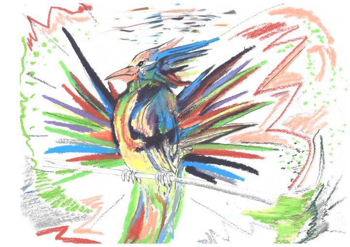 Pastel Phoenix Art - Art by Louis - Paintings & Prints, Animals, Birds ...