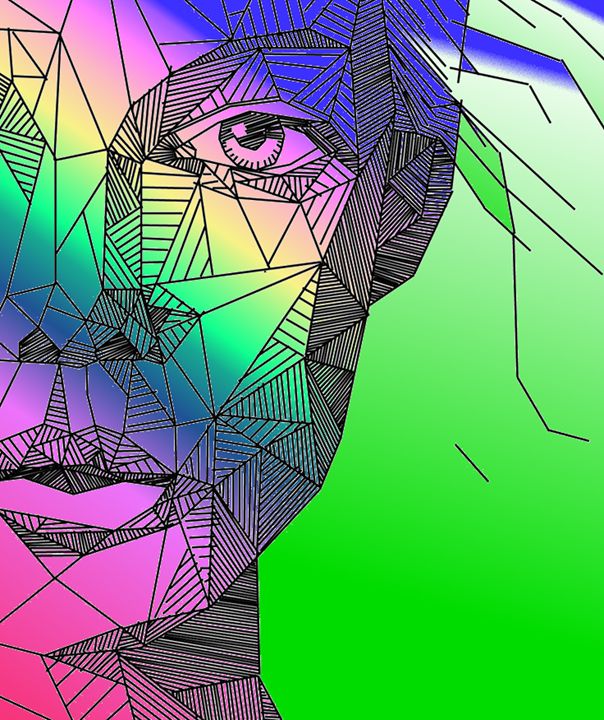 Face Of Many Colors - KnKSTUDIO - Drawings & Illustration, People ...