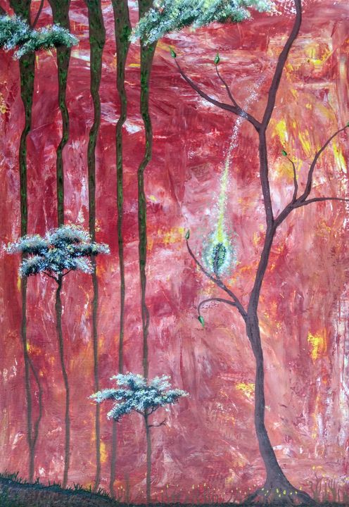 Magical Forest - Tim Lippert - Paintings & Prints, Abstract, Organic ...
