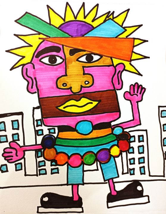 The Street Dancer - Alvison Hunter - Paintings & Prints, People ...