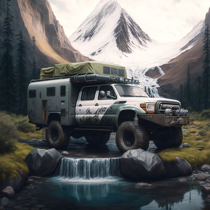 Rocky Mountain Overlanding - AI Arthouse - Digital Art, Vehicles ...
