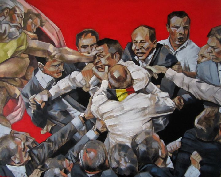 Out of Control (2019) - Tom Cech Artwork - Paintings & Prints, People ...