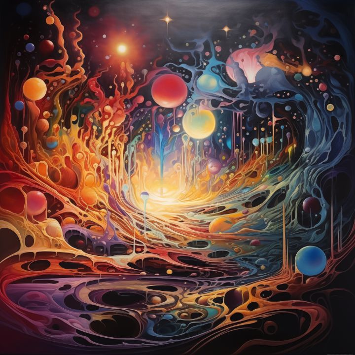 Colourful Abstract Fantasy Art - Art Print Gallery - Digital Art & AI ...