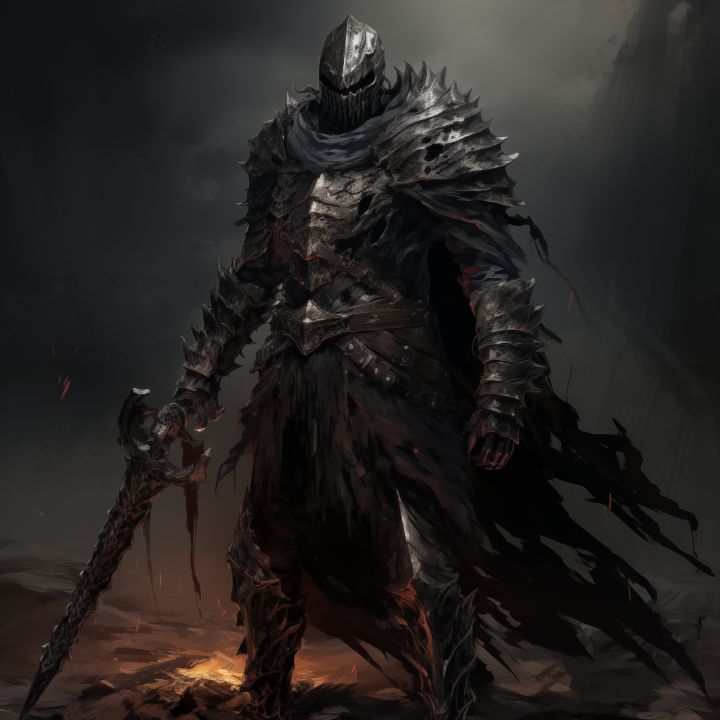 Dark Souls Knight Figure Art - Art Print Gallery - Digital Art & AI ...