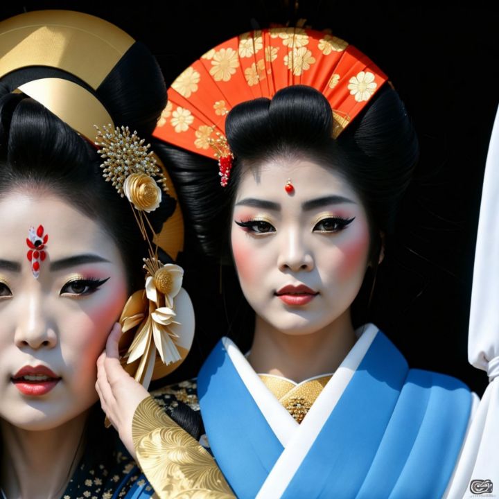 Geisha II -11 - Peter Haeder Art - Digital Art & AI, Ethnic, Cultural ...