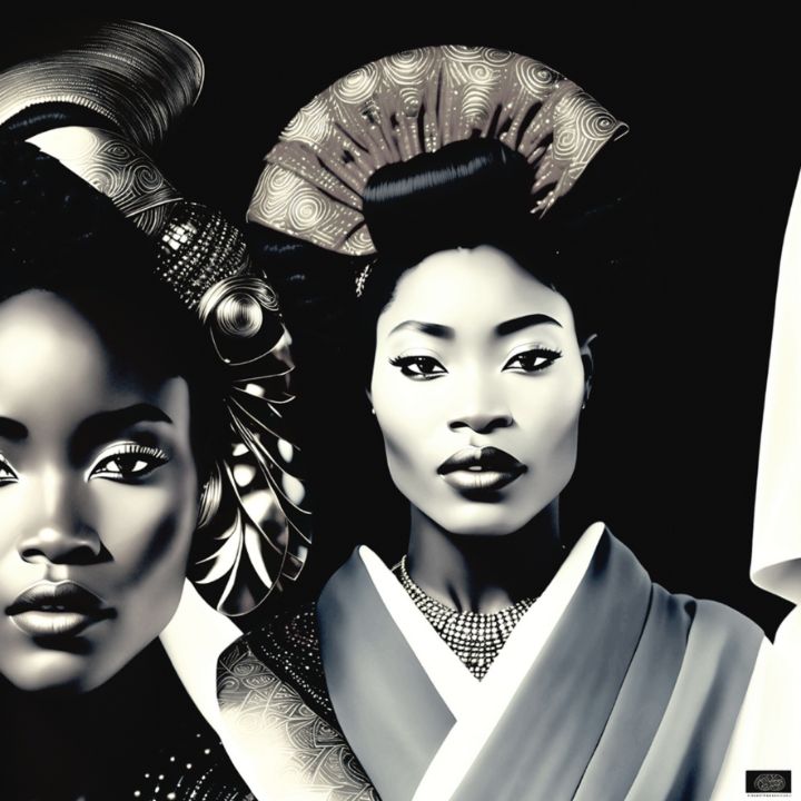 Geisha Collection V – 7 - Peter Haeder Art - Digital Art & AI, Ethnic ...