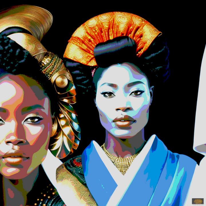 Geisha Collection V – 8 - Peter Haeder Art - Digital Art & AI, Ethnic ...