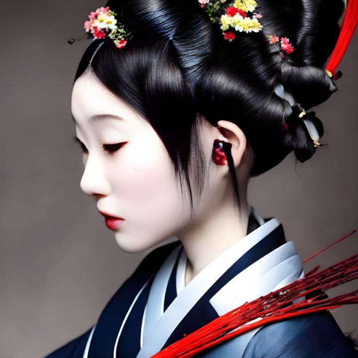 Geisha Collection VI – 7 - Peter Haeder Art - Digital Art & AI, Ethnic ...