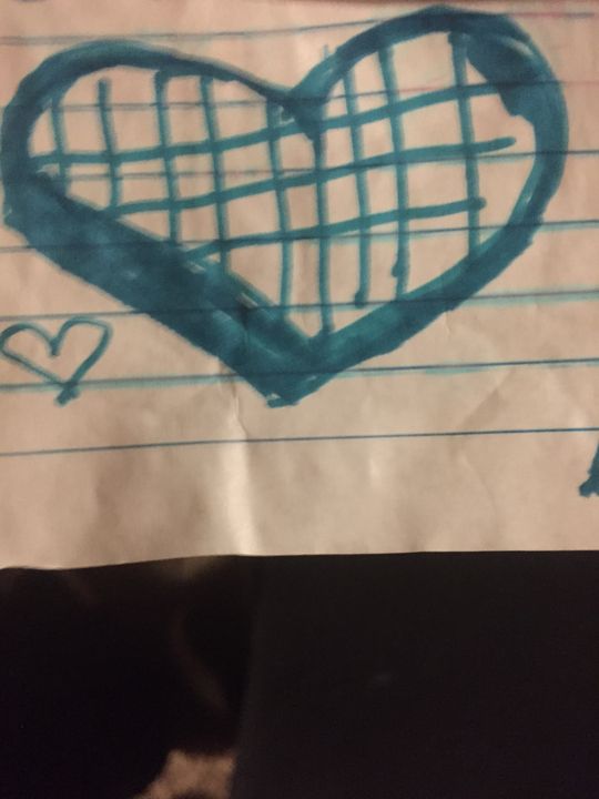 Blue heart - Mandy - Drawings & Illustration, Abstract, Color - ArtPal