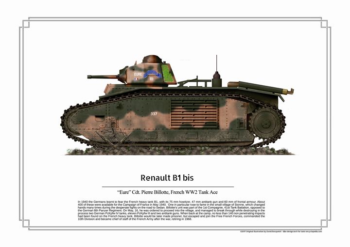 Renault Char B1 bis "Eure" - dbo design - Drawings & Illustration ...