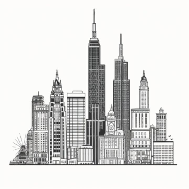 Simplicity in Cityscapes - Emmaic Arts - Drawings & Illustration ...