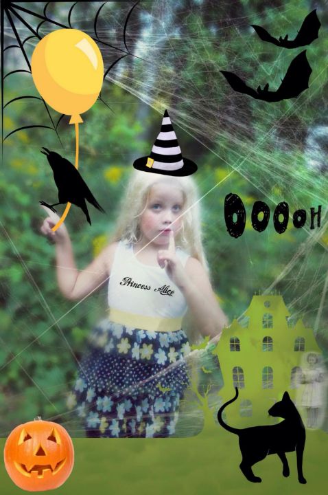 Halloween Girl Digital Photography - Blossom Art Photography - Digital ...