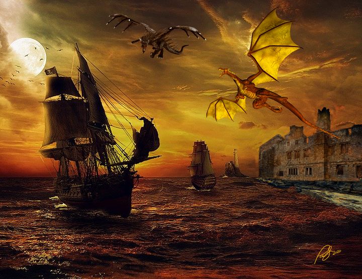 Face the Dragon - Paul's Art - Digital Art & AI, Fantasy & Mythology ...