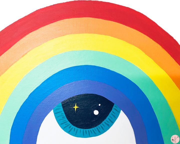 Rainbow Vision (variation) - Eye of Grace - Paintings & Prints ...