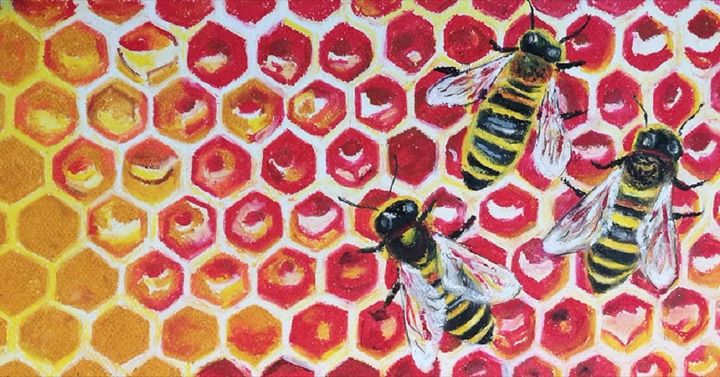 Hive Alive - Poonam Singh's Art - Paintings & Prints, Animals, Birds ...