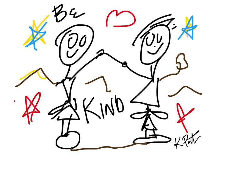 Be Kind Doodle - Kenny P. Doodle Art - Digital Art, Humor & Satire ...
