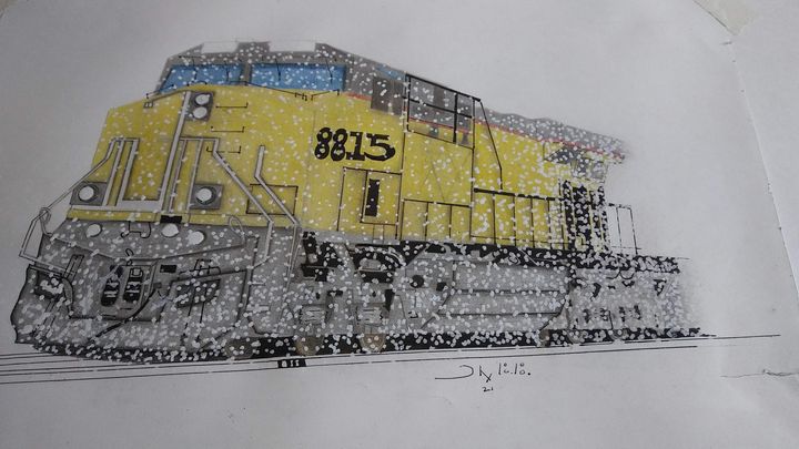 Snow Train - Art by Thax - Drawings & Illustration, Places & Travel ...