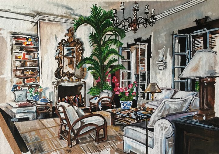 INTERIORS - garry works - Paintings & Prints, Abstract, Color - ArtPal