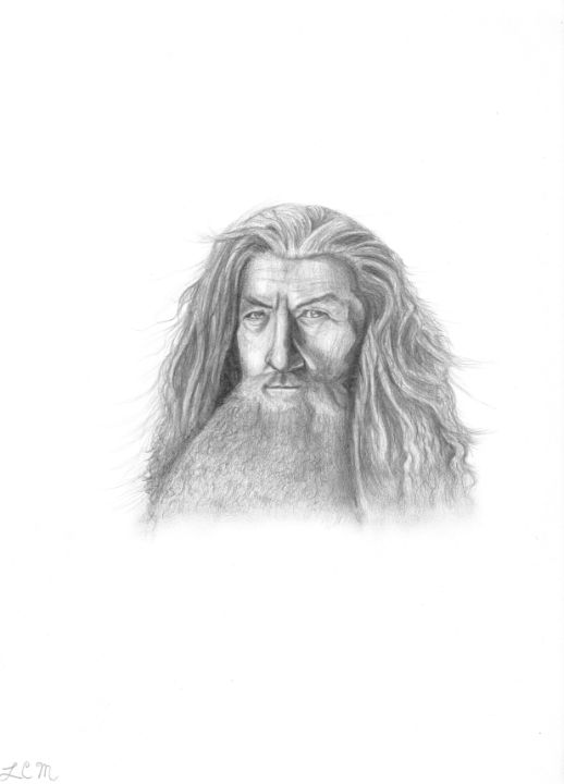 Gandalf The White Drawing Pencil Sketch Of Gandalf :: Behance