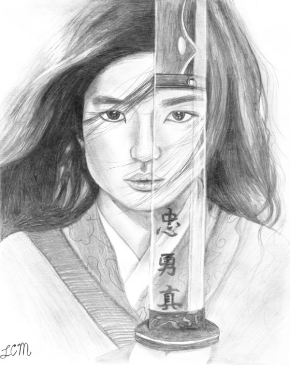 Mulan Drawing With Sword