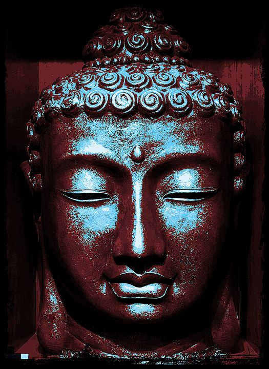 Blue Buddha - Wright Works - Paintings & Prints, People & Figures, Other People & Figures, Other ...