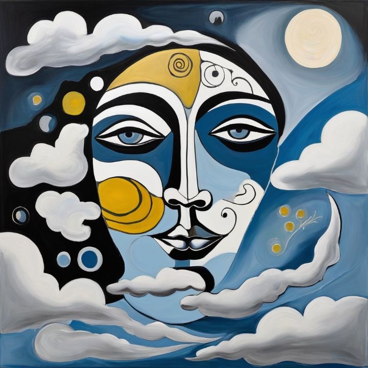 Abstract moon - Art by stretch - Paintings & Prints, Astronomy & Space ...