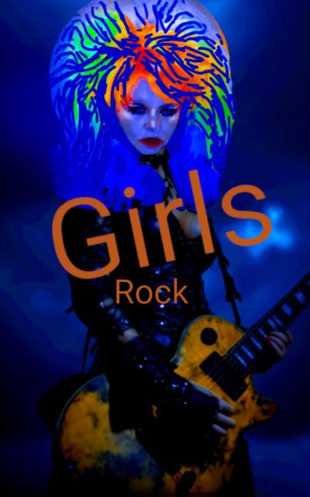 GIRLS ROCK - Unconscious Mind Art - Digital Art & AI, People & Figures ...