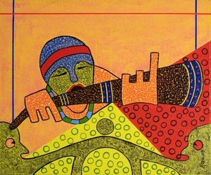 Abu Kanu - Sculptures & Carvings, Paintings & Prints