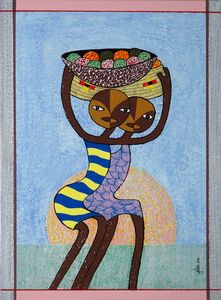 Abu Kanu - Sculptures & Carvings, Paintings & Prints