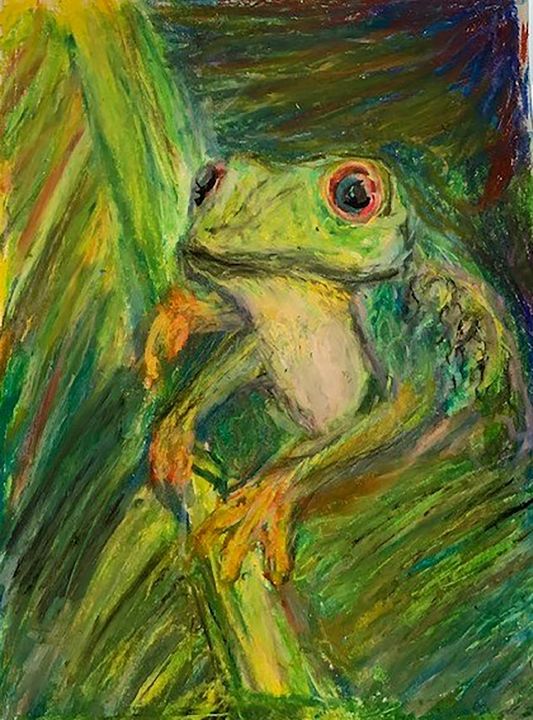 frog - Adrian's wax paintings - Paintings & Prints, Animals, Birds ...
