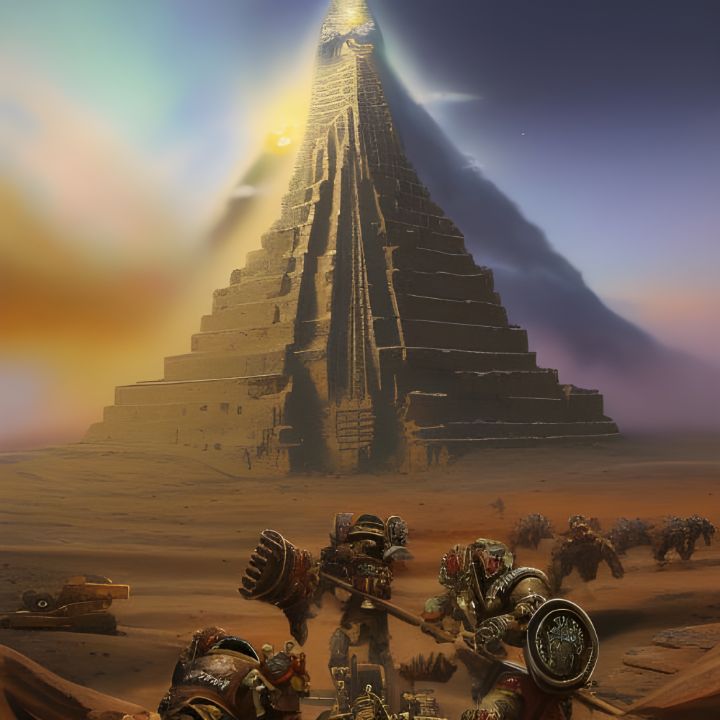 Pyramid of War - Ink Fist Design - Drawings & Illustration, Fantasy ...
