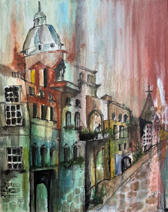 When Buildings Sing - Portrait - Paintings & Prints, Buildings ...