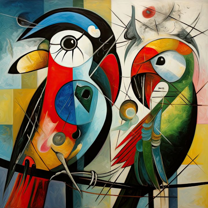 Whimsical Birds - 6 - Bob Rupp - Digital Art & AI, Animals, Birds ...
