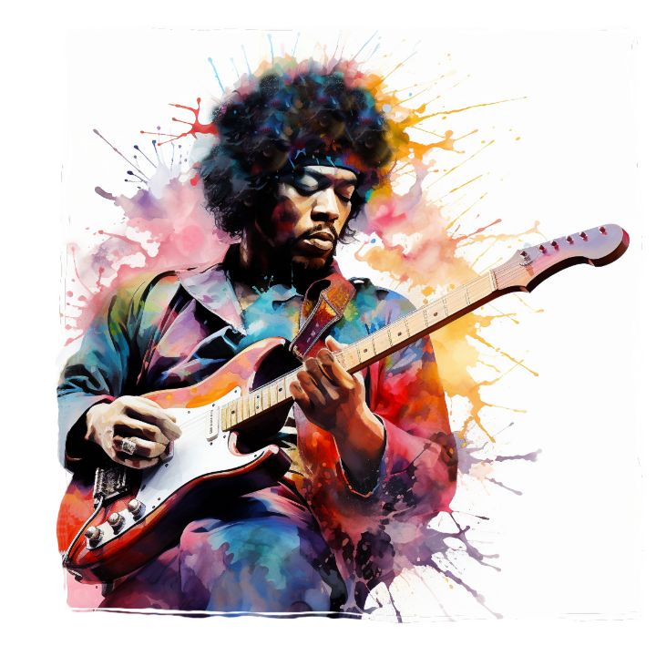 Ambidextrous JImi Hendrix - Bob Rupp - Digital Art & AI, People ...