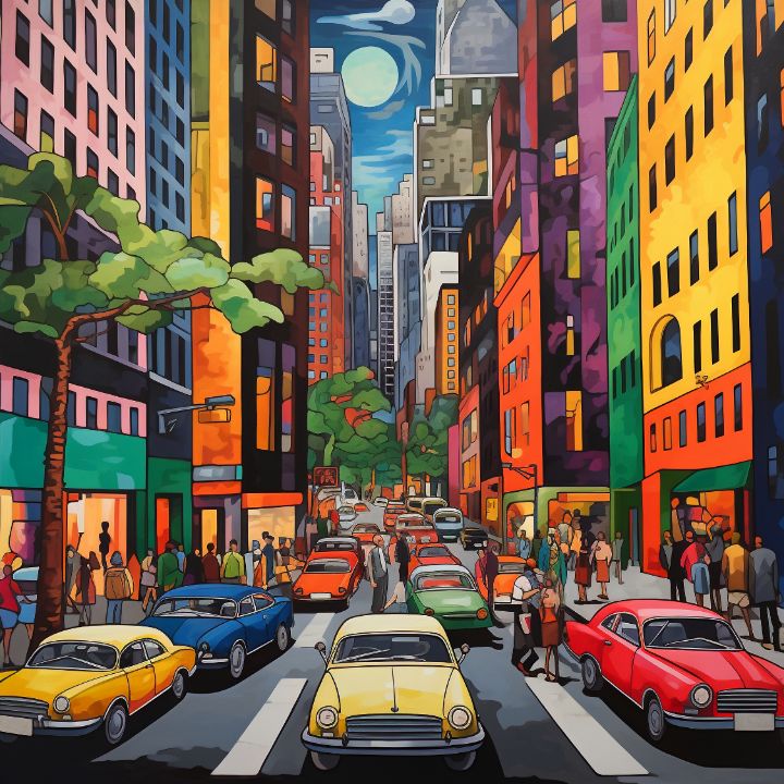 Big City Life - Bob Rupp - Digital Art & AI, Buildings & Architecture ...