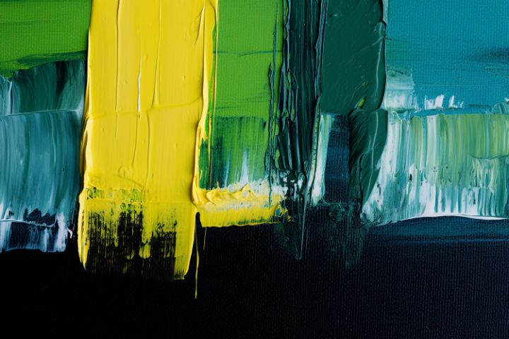 Green, Yellow, Blue and Black Canvas - Bob Rupp - Digital Art & AI ...