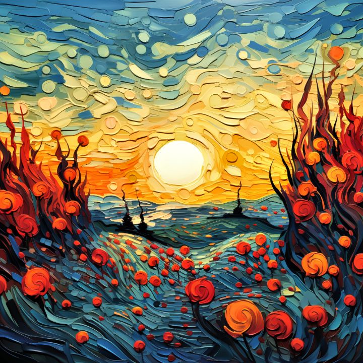 Spring Flower Sunset - Bob Rupp - Digital Art, Landscapes & Nature ...