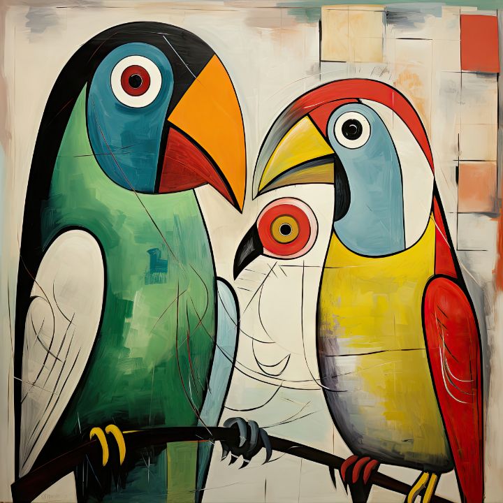 Whimsical birds -5 - Bob Rupp - Digital Art & AI, Animals, Birds ...