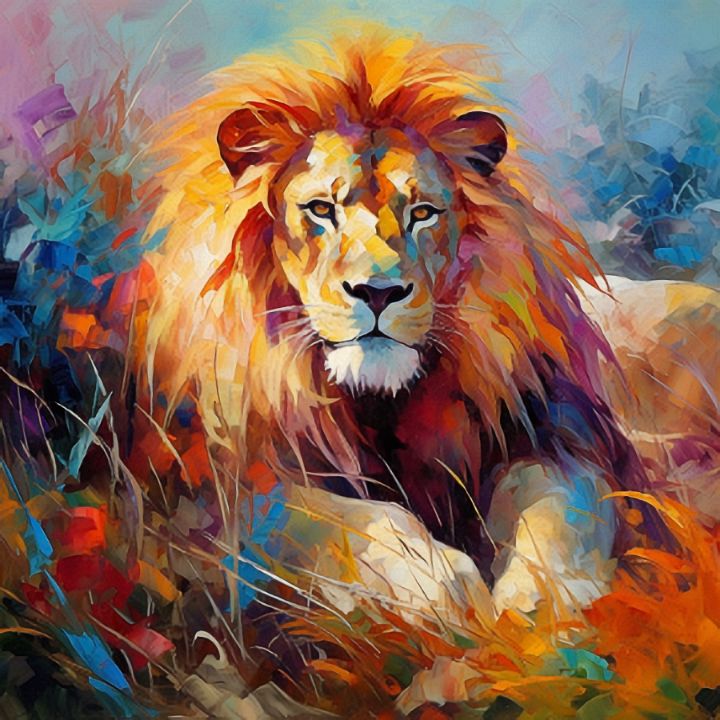 Resting Lion - Bob Rupp - Digital Art, Animals, Birds, & Fish, Wild ...