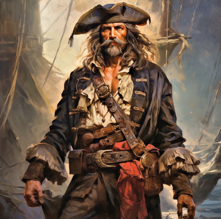 Old Crusty Pirate - Bob Rupp - Digital Art & AI, People & Figures ...