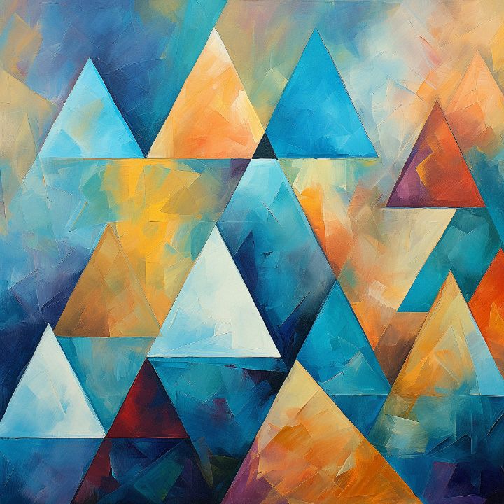 Just Triangles - Bob Rupp - Digital Art & AI, Abstract, Geometric - ArtPal