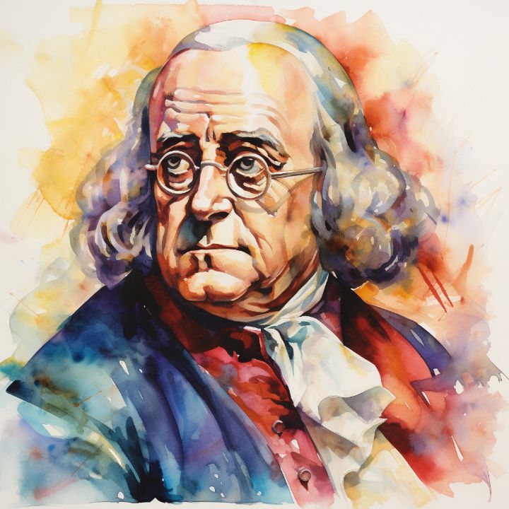 Ben Franklin - Bob Rupp - Digital Art & AI, People & Figures, Past ...